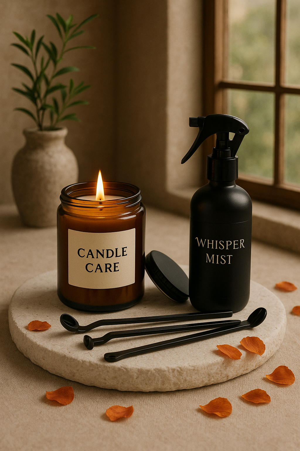 Candle Care – Black Poppy Stone Candles